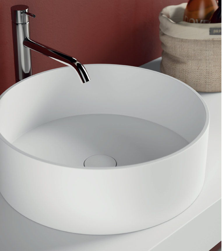 LAVABO SOBRE ENCIMERA SOLID SURFACE BOWL. Varios colores ...